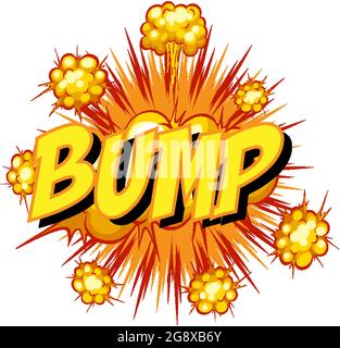 Comic speech bubble with bump text illustration Stock Vector Image ...