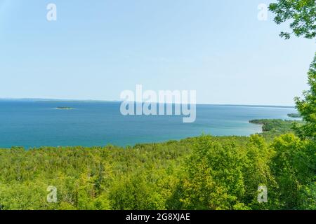 Beautiful shot of the Lake Huron from the Manitoulin Island Stock Photo ...