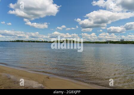 Beautiful shot of the Lake Huron from the Manitoulin Island Stock Photo ...