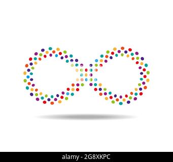 number 8 infinity simple loop line logo vector Stock Vector Image & Art ...