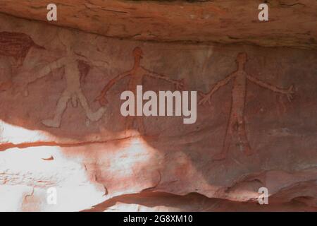 ancient australian aboriginal rock quinkan style in Laura North ...