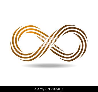 Illustration of an abstract rope loop infinity symbol Stock Vector ...