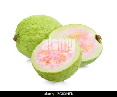 pink guava isolated on white background Stock Photo - Alamy
