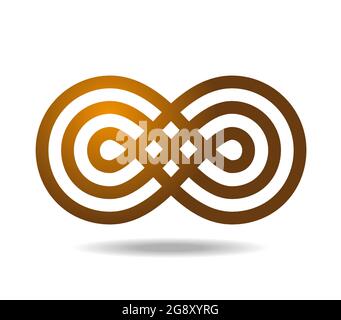 The golden mobius loop. The sign of infinity Stock Vector Image & Art ...