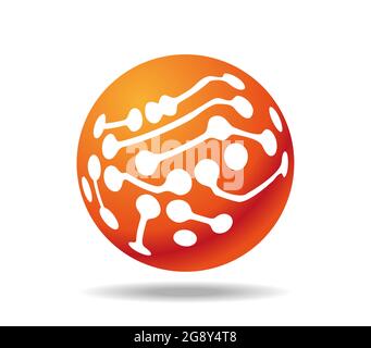 Microbe pattern vector orange Stock Vector Image & Art - Alamy