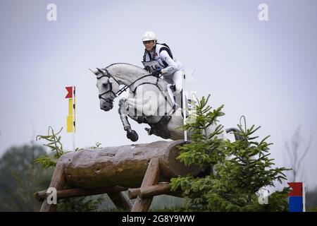 Gwendolen Fer riding Arpège de Blaignac during the cross country CCI4-S ...