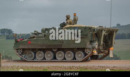 British army Warrior FV510 light infantry fighting vehicle tank in ...