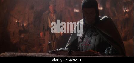 Los Angeles.CA.USA. Robert Eddison as a knight in a scene from the ...