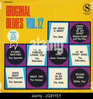 Original Oldies Vol. 12'' - Vintage Record Cover Stock Photo - Alamy