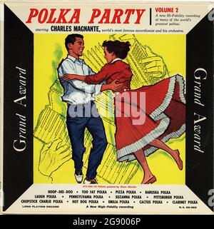 Polka Party - Vintage Vinyl Record Cover Stock Photo - Alamy