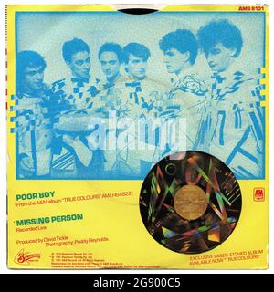 Poor Boy, Split Enz - Vintage Vinyl Record Cover01 Stock Photo - Alamy