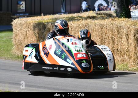 Maria Costello, Vicky Cooke, LCR-Kawasaki F2, sidecar racing, 110 Years ...