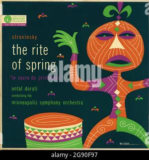 The Rite of Spring - Vintage Record Cover Stock Photo - Alamy