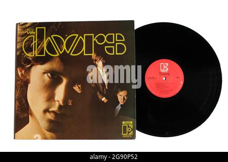 Rock band, The Doors music album on vinyl record LP disc. Self Titled ...