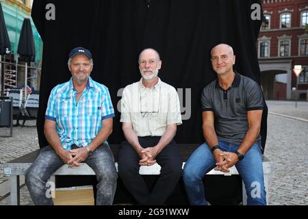 Matthias Werner, Axel Gebauer und Jan Noack beim Making Of zur Doku und ...