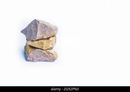 Natural specimen of foraminiferal limestone - organogenic sedimentary ...