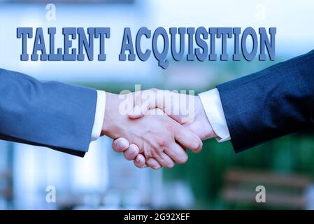 Conceptual display Talent Acquisition, Business approach process of ...