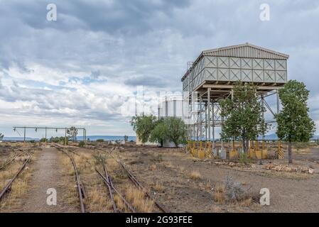 KLIPPLAAT, SOUTH AFRICA - APRIL 21, 2021: A street scene, with a gas ...