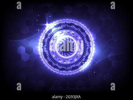 Abstract background electric dashboard connection futuristic technology ...