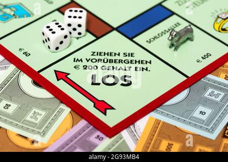 Close up of a German monopoly board game Stock Photo - Alamy