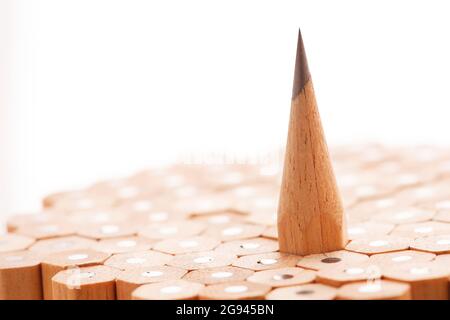 Group of sharpen and unsharp pencils Stock Photo - Alamy