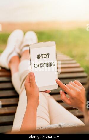 Text caption presenting Advertising And Promo, Business concept ...