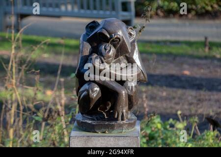 Statue Bonobo Mafuka At Amsterdam The Netherlands 2-11-2022 Stock Photo ...