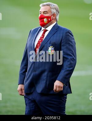 British and Irish Lions chairman Jason Leonard interviewed by media ...