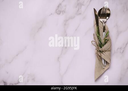 Serving for dinner on kitchen table. Warm kitchen background interior ...