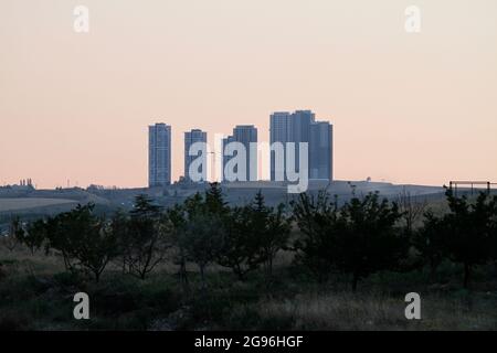 High-rise buildings and nature as examples of unplanned urbanization ...
