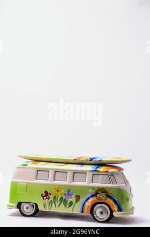 Child on background of decoration of flowers, Gurzuf, Crimea Stock ...
