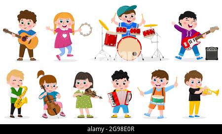 Kids Orchestra Clipart