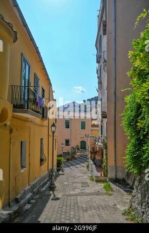 A street in the historic center of Salerno, Italy Stock Photo - Alamy