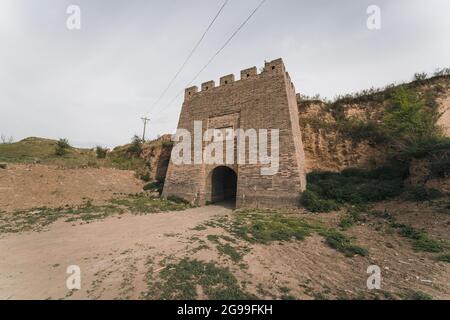 Ancient Great Wall Ruins of Ming Dynasty in Shanxi, China Stock Photo ...