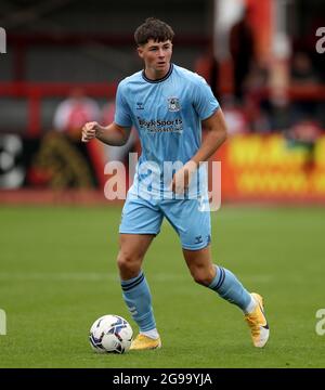 Coventry City’s Ryan Howley in action during the pre-season friendly ...