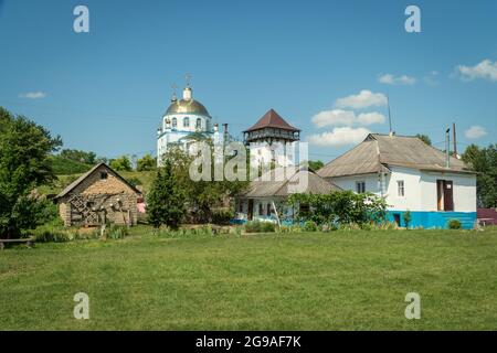 Summer day view of Busha state Historical and Cultural Reserve, located ...