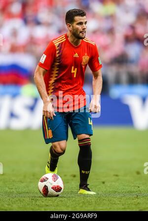 Nacho Fernandez of Real Madrid in action during the La Liga match ...