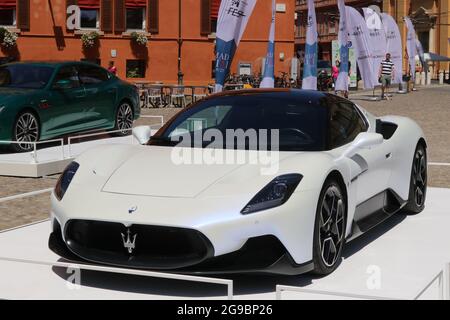 Modena, Italy, july 1 2021 - Maserati Ghibli Trofeo sport car, Motor ...