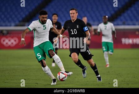 YOKOHAMA, JAPAN - JULY 25: Max Kruse of Germany chases the ball during ...