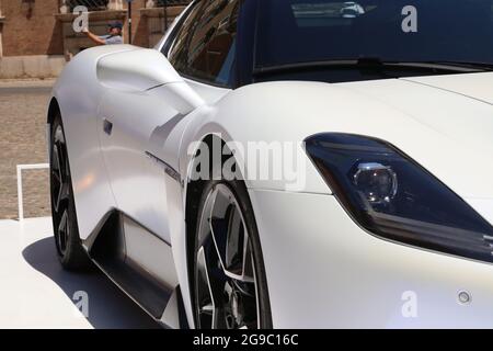 Modena, Italy, july 1 2021 - Motor Valley Exibition for super cars and ...