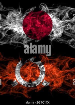 Smoke flags of Japan, Japanese and Japan, Japanese, Fukushima, Hokkaido ...