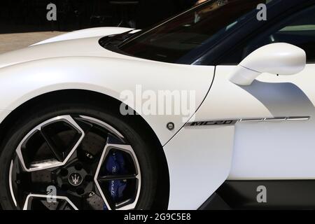 Modena, Italy, july 1 2021 - Motor Valley Exibition for super cars and ...