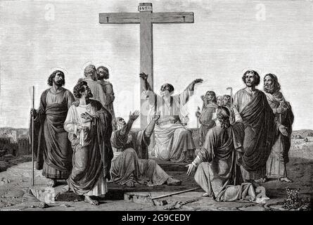 The Mission of the Apostles. The apostles gathered at the foot of the ...