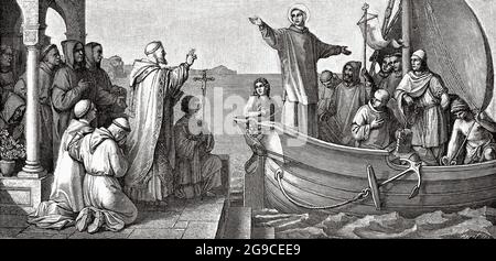 Pope Boniface I Illustration Stock Photo - Alamy