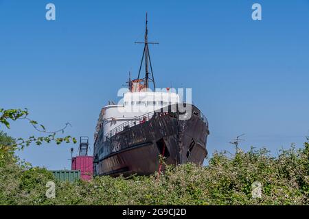 MOSTYN, NORTH WALES, UK - JULY 18, 2021: TSS Duke of Lancaster ...