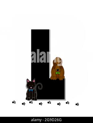 Letter L. Alphabet in the form of shelves with file folder, binders and ...