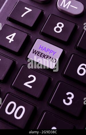 Writing displaying text Saturday. Word Written on First day of the ...