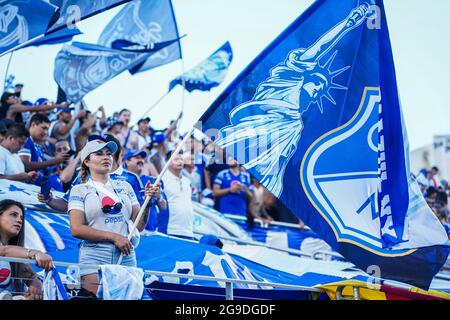 Orlando, Florida, USA, July 25, 2021, Everton and Millonarios fans at ...