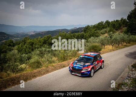 03 Miko MARCZYK (POL), Szymon GOSPODARCZYK (POL), Skoda Fabia Rally2 Evo, Orlen Team, action ...