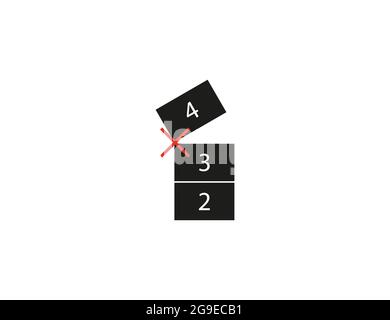 Stacking Limitation by Mass vector packaging symbol on vector cardboard ...